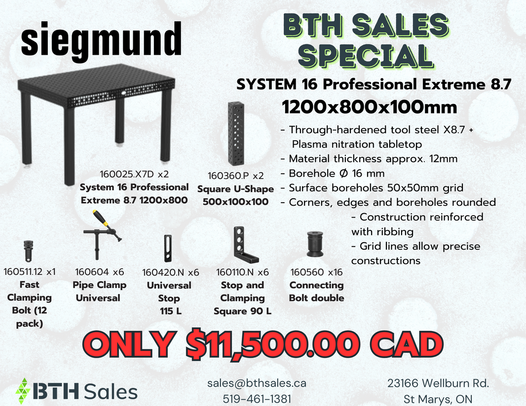 Siegmund Welding Table l Siegmund Tables l BTH Sales